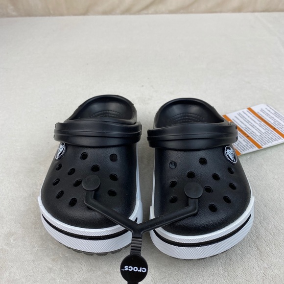 CROCS | Shoes | Toddler Crocs Crocband Blackwhite Size 89 | Poshmark